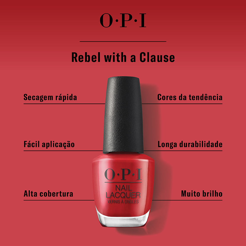 Esmalte OPI Cremoso Vermelho Clássico 15 ml | Muito Brilho - Loja Wella
