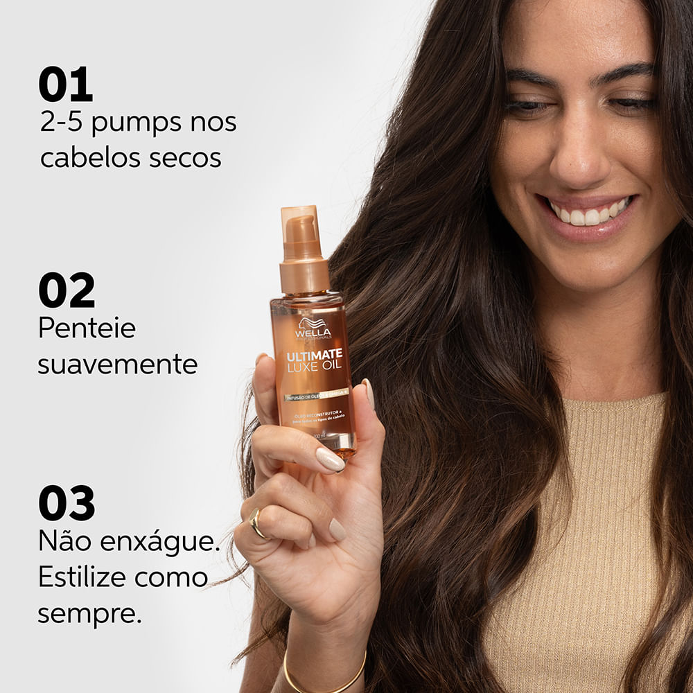 Óleo Wella Professionals Ultimate Luxe Oil 100ml - Loja Wella